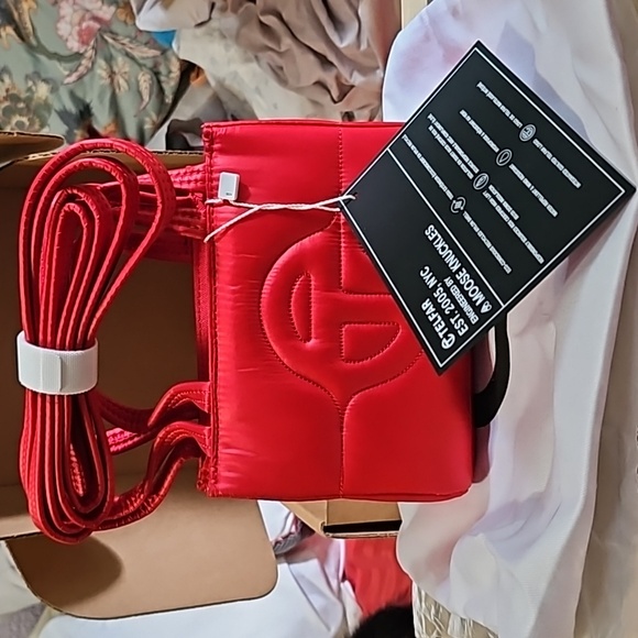 Telfar | Bags | Telfar X Mooseknuckles Small Red Puffer Bag | Poshmark